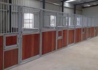 China Simple Pre Fab Horse Stall Panels 50 X 50mm Frame Steel Tube HDG / PC Finish for sale