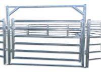 China Fram Stockyard Portable Stock Panels , Welded Steel Heavy Duty Cattle Panels for sale