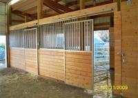 China Safety Galvanized Prefabricated Stables Copper Ball For Horses Stable for sale