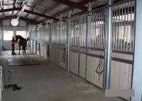 China Classic Bamboo Infill Horse Stall Panels 50 * 50mm Steel Frame Tube for sale