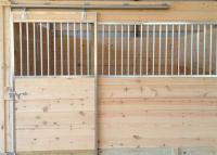 China Indoor Prefab Horse Stall Panels Durable Solid Welded One Piece Frame for sale
