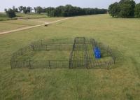 China Painted 14 16 Gauge Livestock Fence Panels Temporary Lightweight Gates for sale