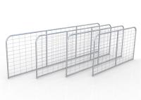 China Galvanized Steel Farm Gates Pre Fitted Collared ’N’ Stay 16ft Height for sale