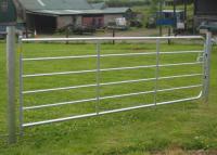 China Galvanized Steel Farm Gates Pre Fitted Collared ’N’ Stay 16ft Height for sale