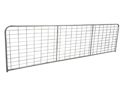 China 5mm Wire Diameter Wire Mesh Farm Gates , 1.2m Height I Stay Steel Livestock Gates for sale