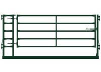 China Green Portable Livestock Fence Panels , Sheep / Goat Corral Panel With Gate for sale