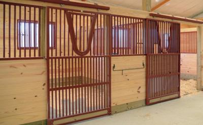 China Customised Front Panel Wooden Horse Stable Wood Material Longlife Time for sale