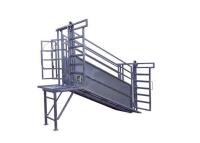 China Portable Cattle Loading Ramp Non Slip Walkway Anti Corrosion Finish for sale