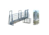 China Q235 Low Carbon Steel Portable Cattle Ramp , Galvanised Stock Loading Ramp for sale