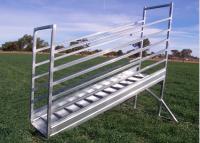 China Metal Cattle Loading Ramp Double Swing Access Gates Heavy Duty Ladder for sale