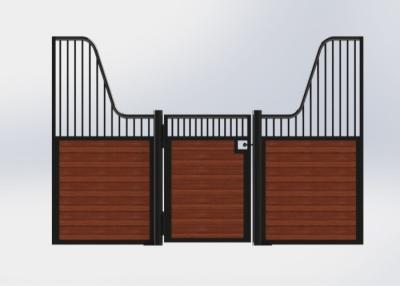 China Free Standing European Horse Stalls Sliding Door 2 Horses Small Size for sale