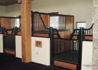 China galvanized horse round panels in black wood  door  in good quality for sale