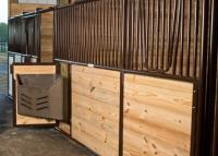 China Indoor Prefabricated Portable Horse Stall Kits , Steel Pipe European Stall Fronts for sale