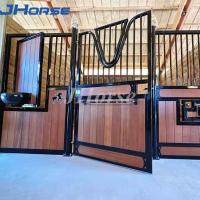 China Horse Stable Door 2.2m-2.3m Height Weatherproof Construction For Farms Swing Or Sliding Doors European Horse Stalls for sale