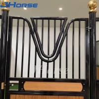 China Horse Stable Door 2.2m-2.3m Height Weatherproof Construction For Farms Swing Or Sliding Doors European Horse Stalls for sale