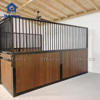 China Horse Stable Door 2.2m-2.3m Height Weatherproof Construction For Farms Swing Or Sliding Doors European Horse Stalls for sale