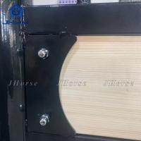China Powder Coated European Horse Stalls With Swing Door Customized Height Weatherproof Design for sale