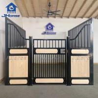 China Powder Coated European Horse Stalls With Swing Door Customized Height Weatherproof Design for sale