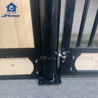 China Powder Coated European Horse Stalls With Swing Door Customized Height Weatherproof Design for sale