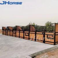 China Customizable European Horse Stalls in Varied Heights Weatherproof with Swing or Sliding European Horse Stalls for sale
