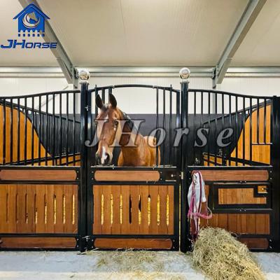 China Modular Horse Stables With Bamboo / Pine Fillings European Horse Stalls for sale