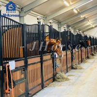 China Modular Horse Stables With Bamboo / Pine Fillings European Horse Stalls for sale