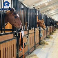 China Modular Horse Stables With Bamboo / Pine Fillings European Horse Stalls for sale