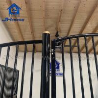 China Customized Welded Weave Steel Horse Stall With Bamboo Filling Wood for sale