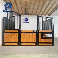 China Customized Welded Weave Steel Horse Stall With Bamboo Filling Wood for sale