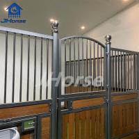China Swing Door Or Sliding Door Horse Stable Stall With Powder Coated Surface Treatments for sale