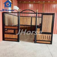 China 2.2m European Horse Stalls Swing Door Or Sliding Door Bamboo Fill In Wood Material for sale