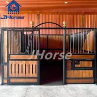 China 2.2m European Horse Stalls Swing Door Or Sliding Door Bamboo Fill In Wood Material for sale