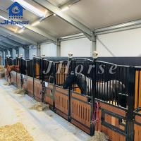 China 3.0m Length Weatherproof Horse Stall With Swing Door And Optional Bamboo Filling for sale