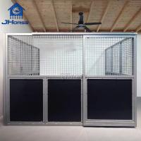 China Spacious European Horse Stall Stable With Swing / Sliding Door for sale