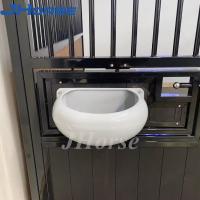 China Modern bamboo horse stable with Welded Steel Structure Bamboo Fillin Wood Customized Color for sale