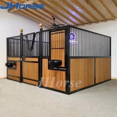China Horse Stable Equipment With Powder Coated Or Galvanized Finish European Horse Stalls for sale