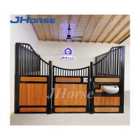 China Custom Steel and Wood Horse Stable Fronts / Horse Stable Panels Easy Installation European Horse Stalls for sale