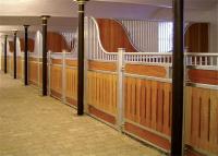 China Customized Temporary Bamboo Board Indoor Safety Steel Horse Stalls Horse Stables Factory Made for sale