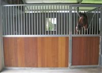 China Portable Black Powder Coated Steel Horse Stables 3.6m 3.8m 4.0m for sale