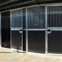 China Economical Horse Stable Box Hot Dipped Galvanized Black Powder Coated Finish for sale
