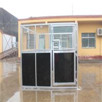 China Economical Horse Stable Box Hot Dipped Galvanized Black Powder Coated Finish for sale