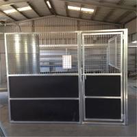 China Economical Horse Stable Box Hot Dipped Galvanized Black Powder Coated Finish for sale