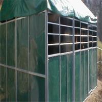 China High Effective Customized Horse Stable Box Horse Stall Indoors With Side Door for sale