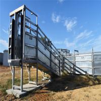 China Adjustable Cattle Loading Ramp 50mm X 50mm X 2.00mm Frame 1.5m  Overall Height for sale