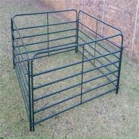 China Carbon Steel Farm Portable Livestock Panels , Portable Round Pen For Horses for sale
