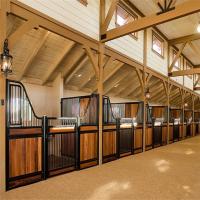 China Powder Coating Finish Horse Stall Fronts Metal Horse Stall Gates High Durability for sale