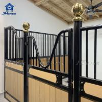 China Affordable Equestrian 12ft Horse Stable With Hot Dipping Galvanized Accessories 3 Hay Rack for sale