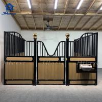 China Affordable Equestrian 12ft Horse Stable With Hot Dipping Galvanized Accessories 3 Hay Rack for sale