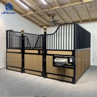 China Affordable Equestrian 12ft Horse Stable With Hot Dipping Galvanized Accessories 3 Hay Rack for sale