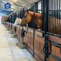 China Hot Dipping Galvanized Portable Horse Stable With Low Maintenance And Customizable Swing Door for sale